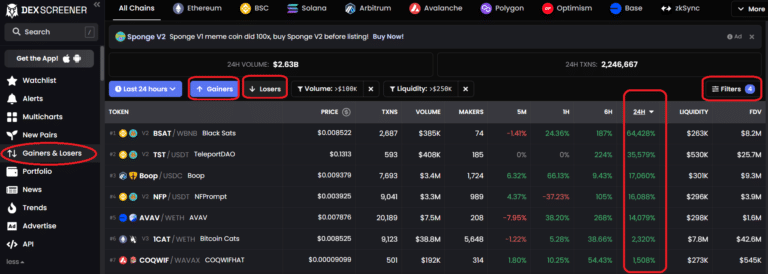 How to Use Dex Screener: 2024 Guide - tastycrypto