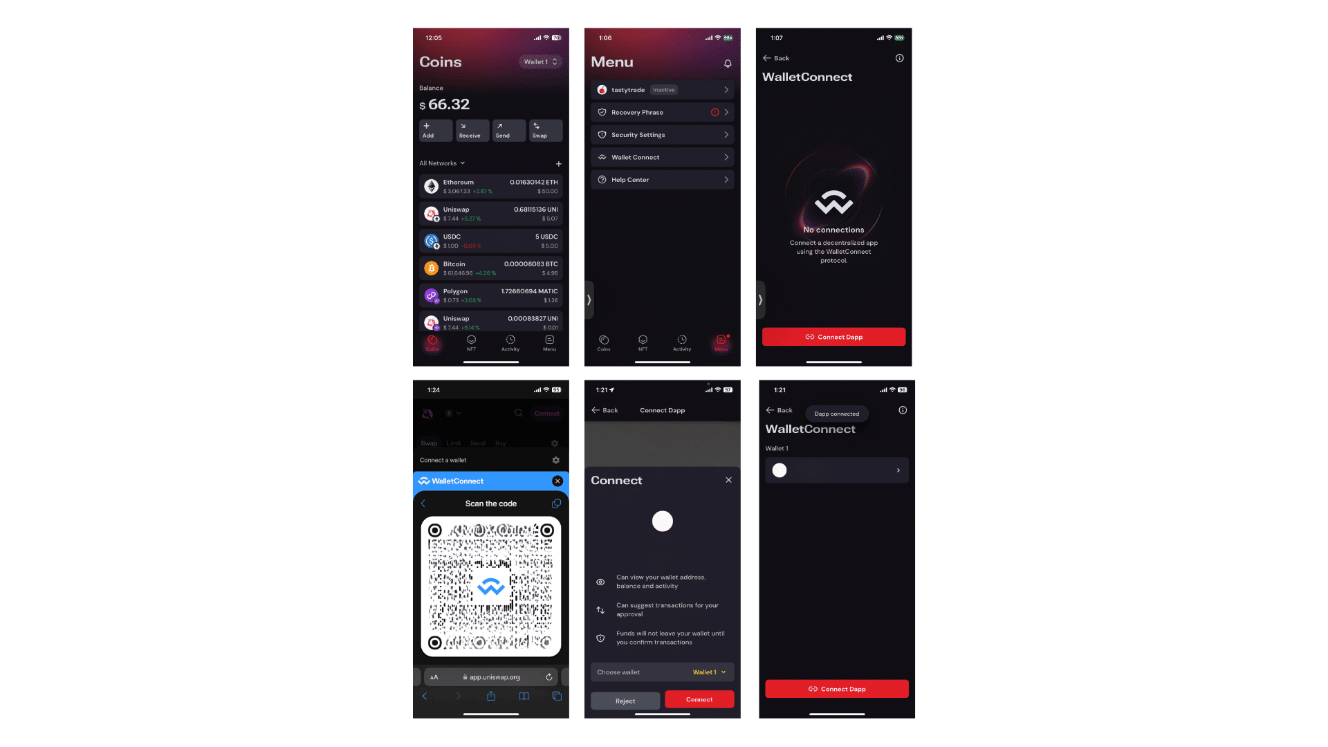 WalletConnect - tastycrypto