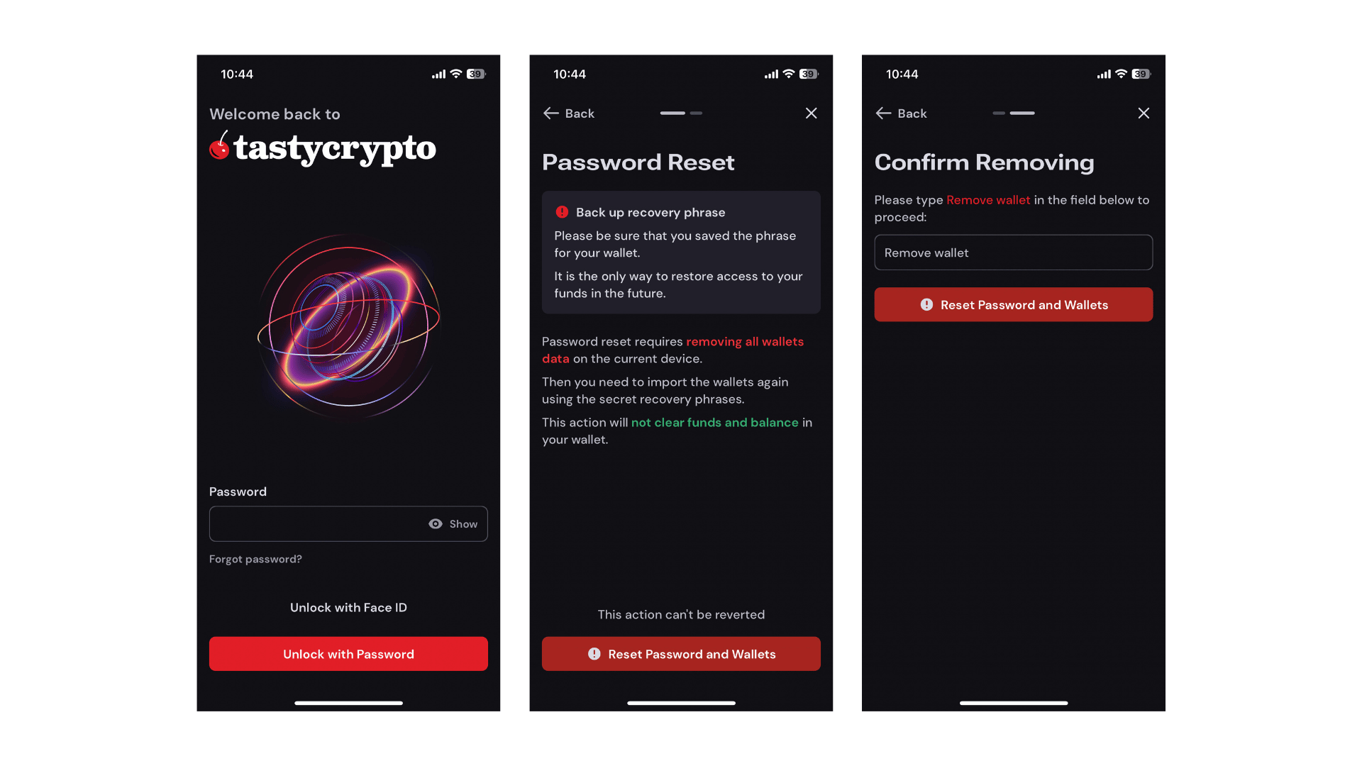 Password Management & Wallet Recovery - tastycrypto